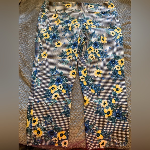 Meg & Margot | Pants & Jumpsuits | Sz Xl Meg Margot Gingham Capri ...